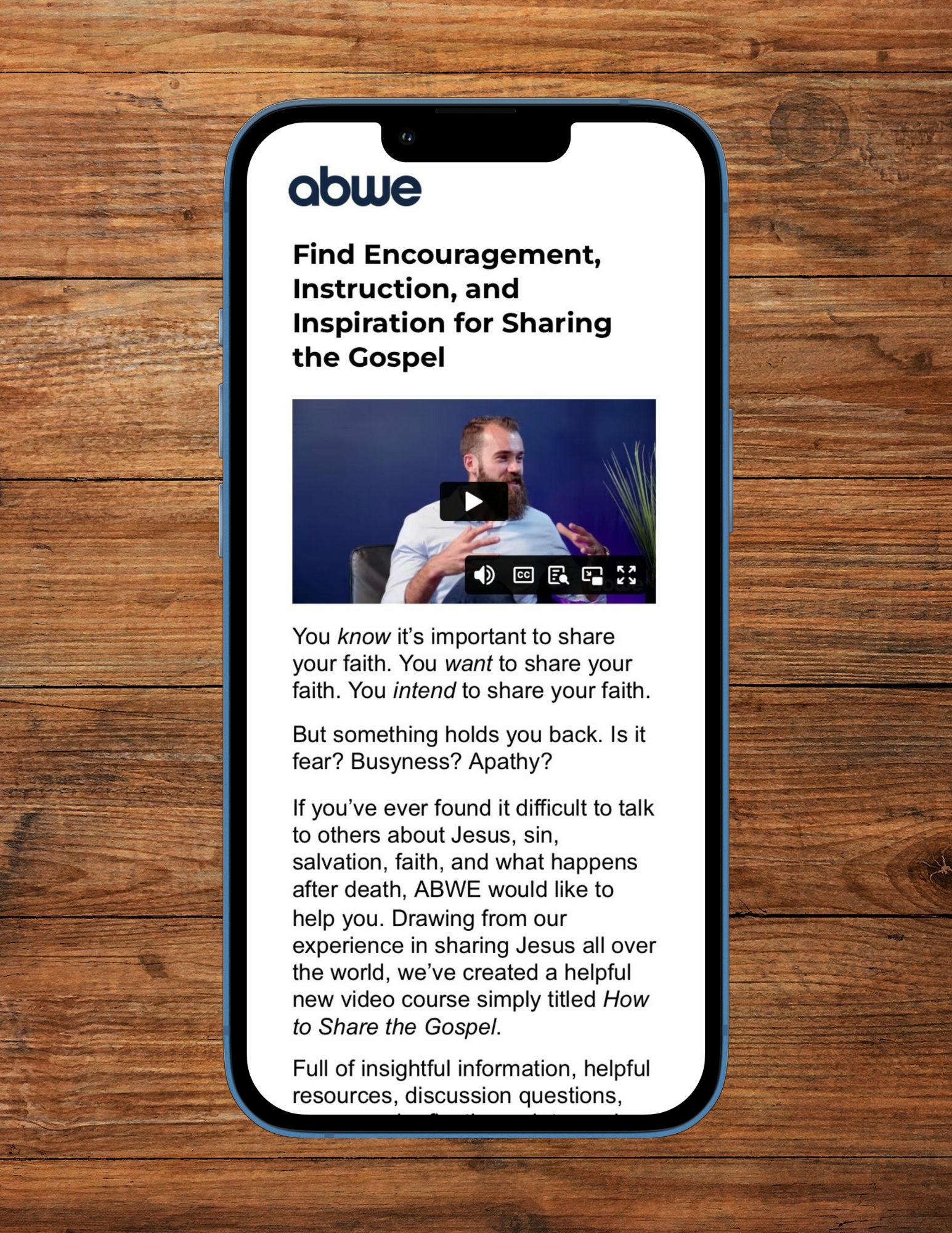 24-Hour Demo Schedule | ABWE